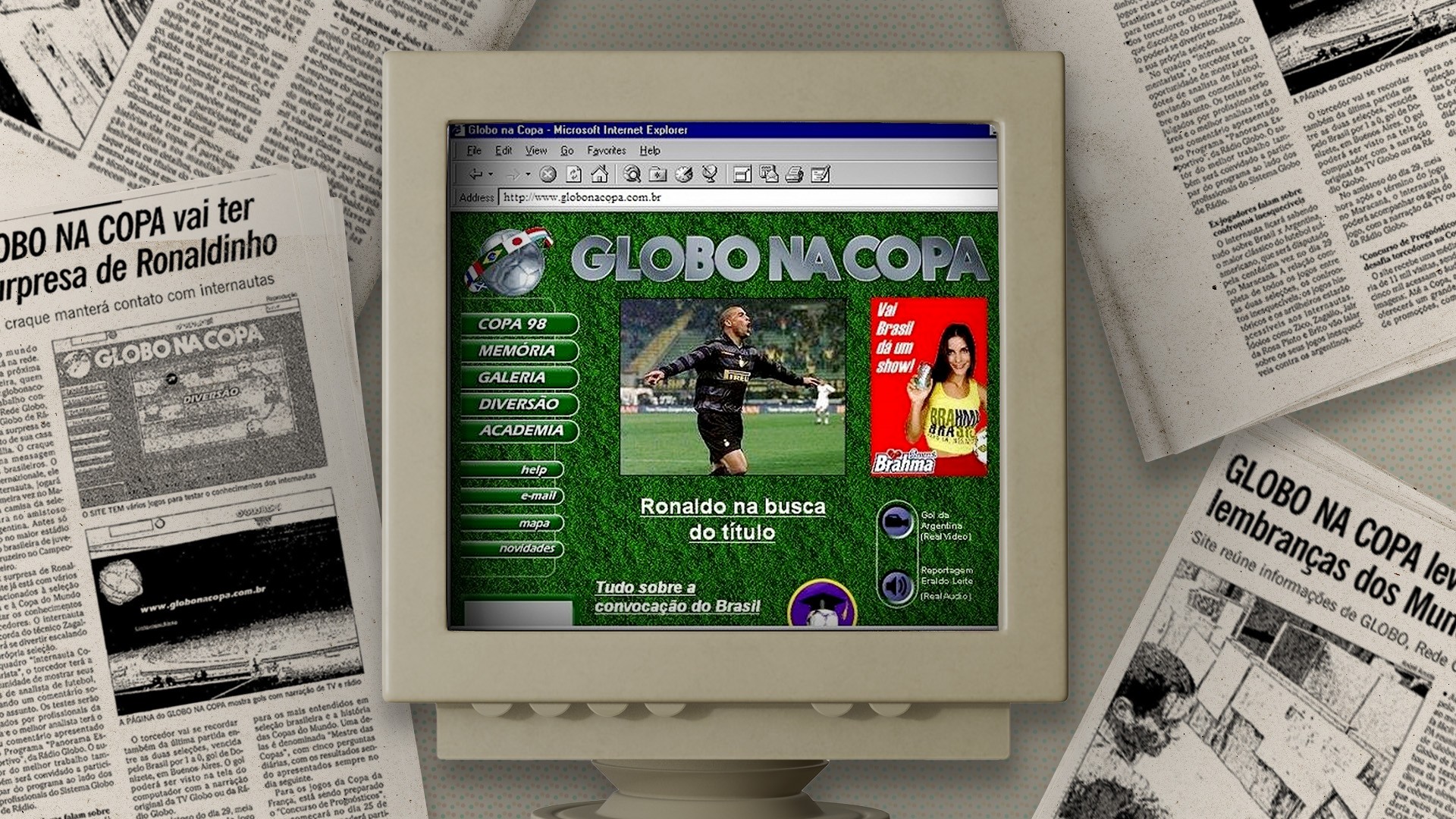 globo.com: Primórdios | Memoriaglobo